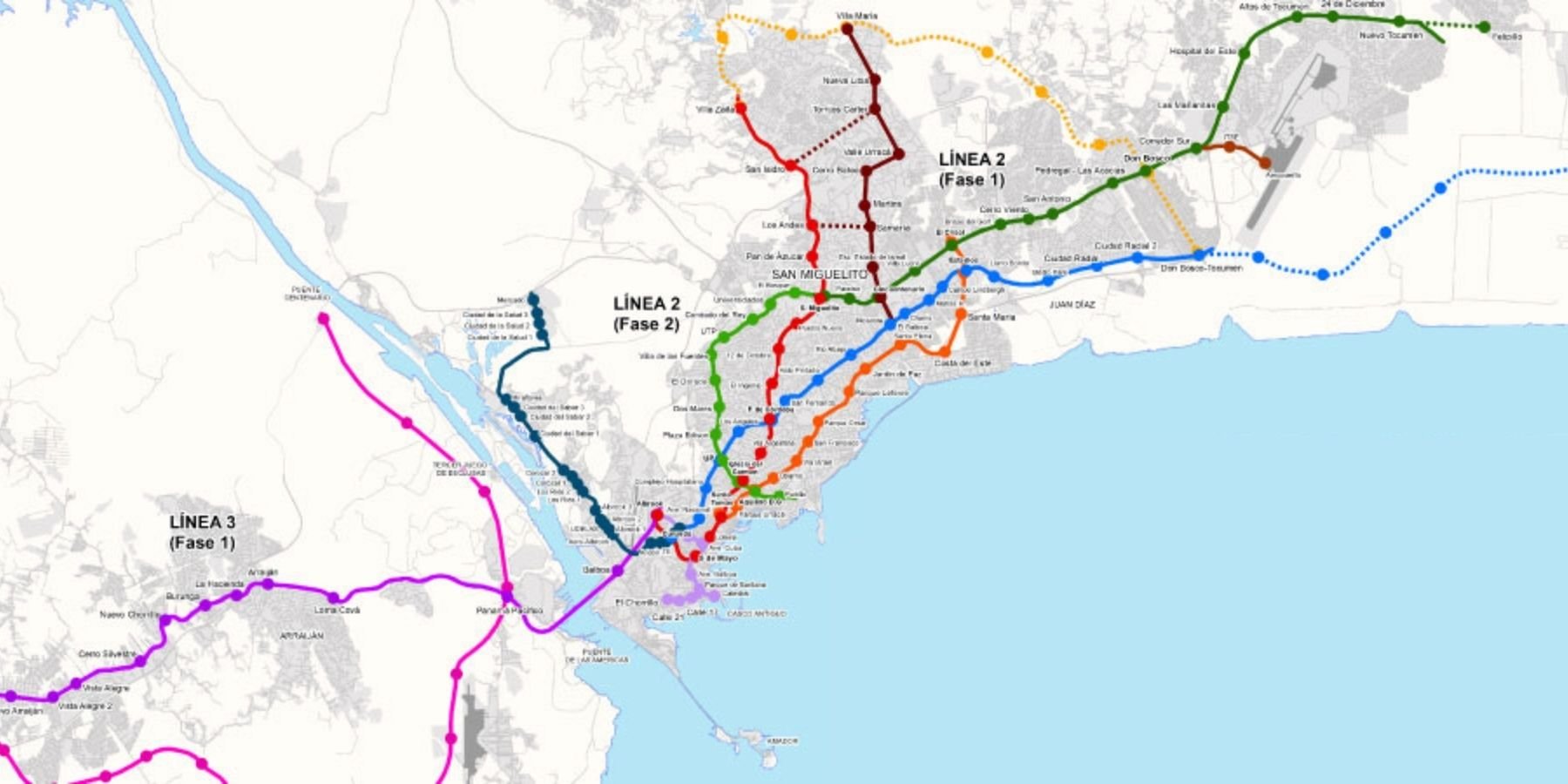 Panama's Metro System, 4th Bridge, Enhanced Roads, and Terminal 2.