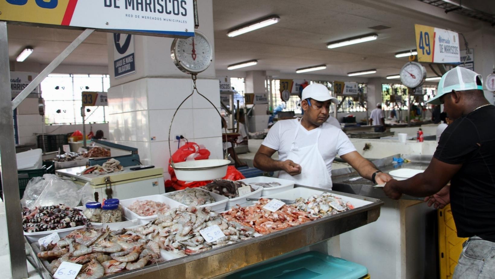 Panama City's Fish Market on Balboa Avenue